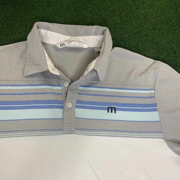 Travis Mathew | Shirts | Sz M Travis Mathew Polo Shirt Gray Golf Short ...